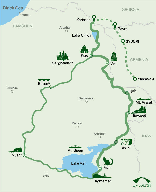 WESTERN ARMENIA 3 DAYS - Hamshen Tour